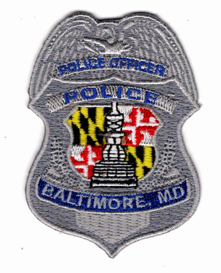 Baltimore Police Department Badge Patch 2.75" x 2"