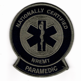 Patch Subdued NREMT Paramedic 4' x 3.5"